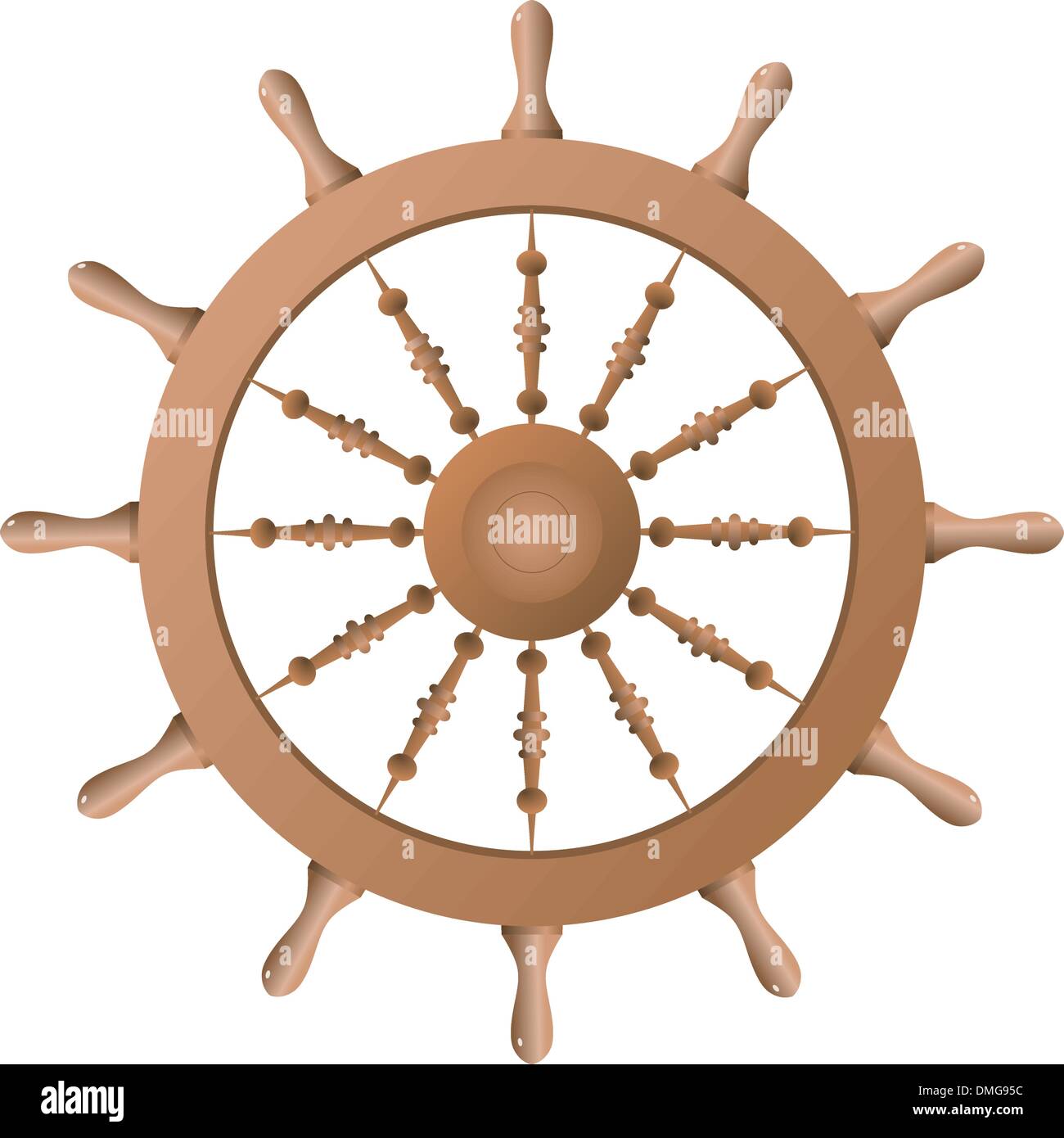 Ship wheel. Vector Stock Vector Image & Art - Alamy