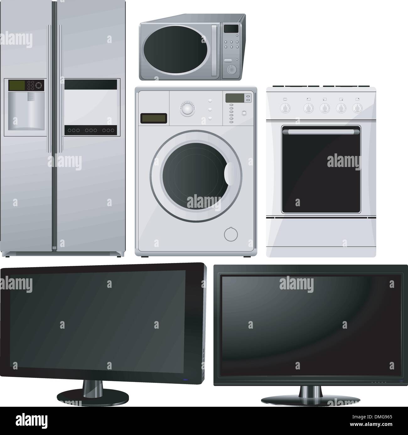 set of of household appliances. vector Stock Vector Image & Art - Alamy