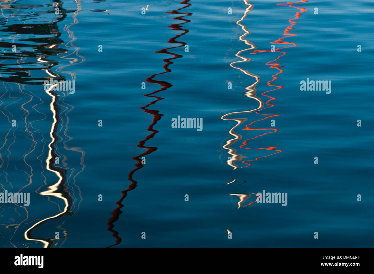 Distorted reflection boat in water hi-res stock photography and images ...