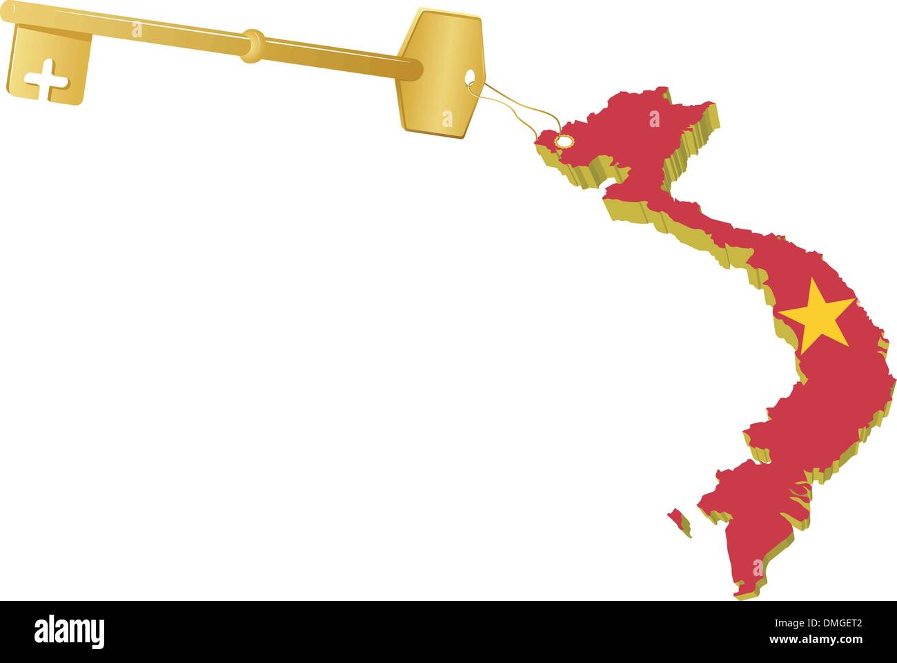 Vietnam new map flag hi-res stock photography and images - Alamy