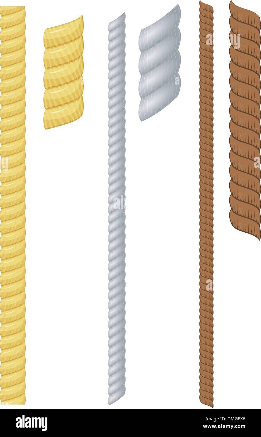 Vector illustration of a set of rope Stock Vector Image & Art - Alamy