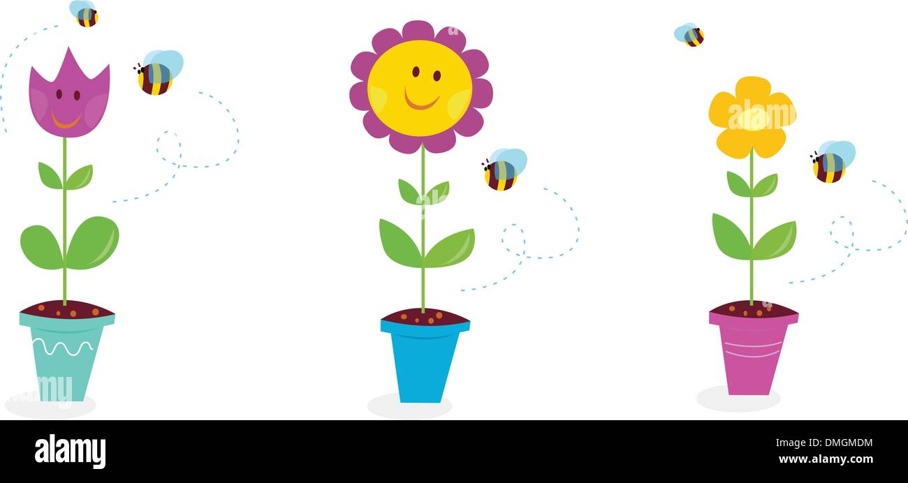 Spring tulip blooming season Stock Vector Images - Alamy