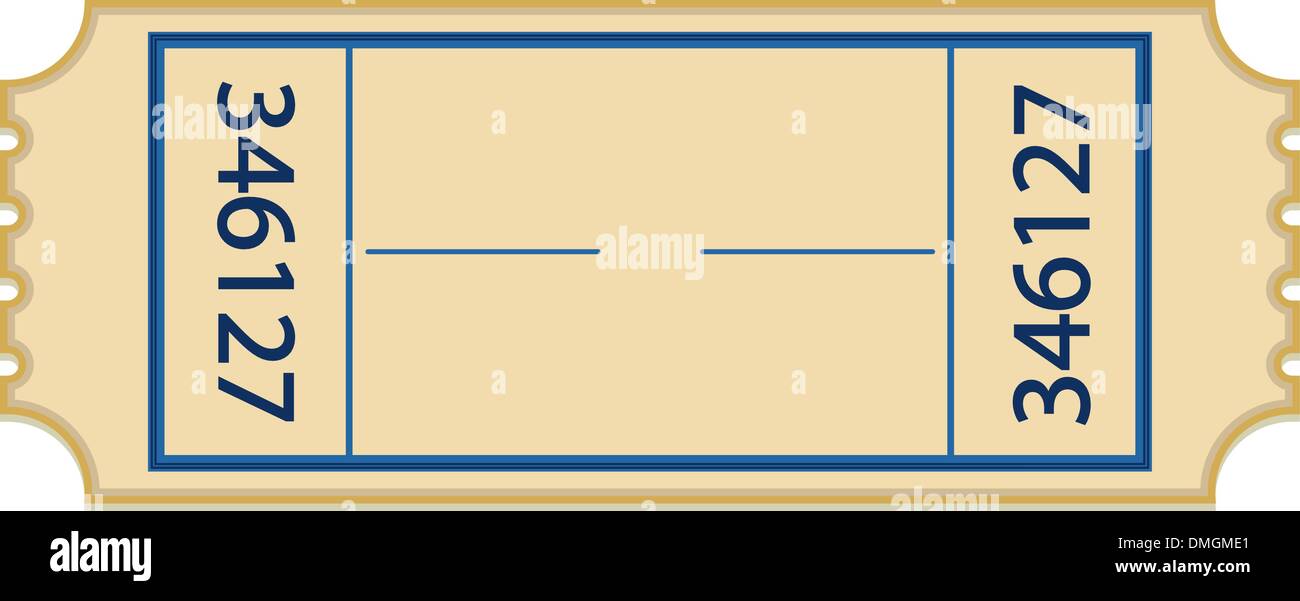 Vintage paper ticket Stock Vector Images - Alamy