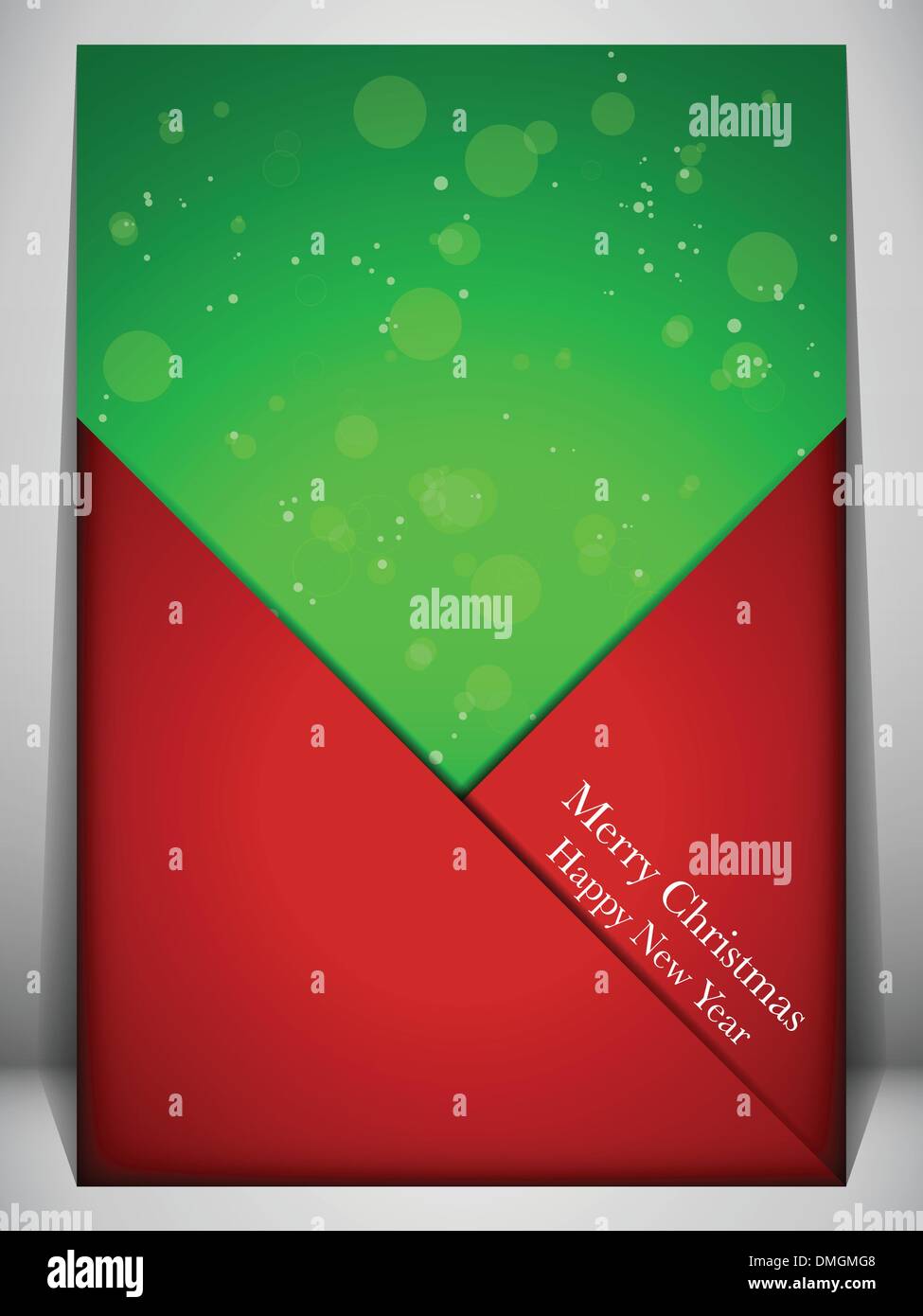 Green merry christmas card Stock Vector Images - Alamy