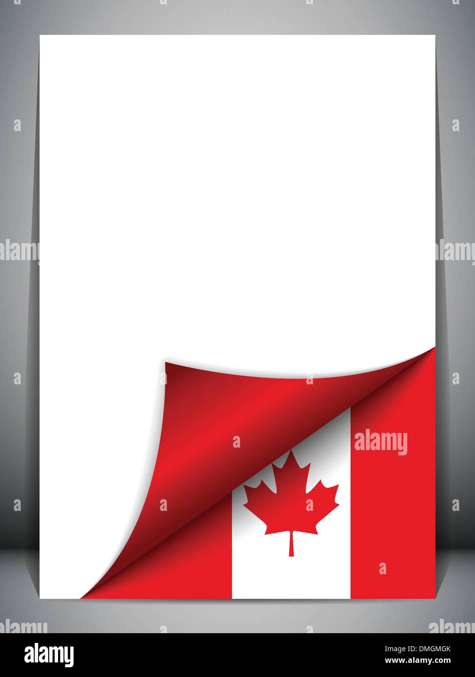 Canada Country Flag Turning Page Stock Vector Image & Art - Alamy