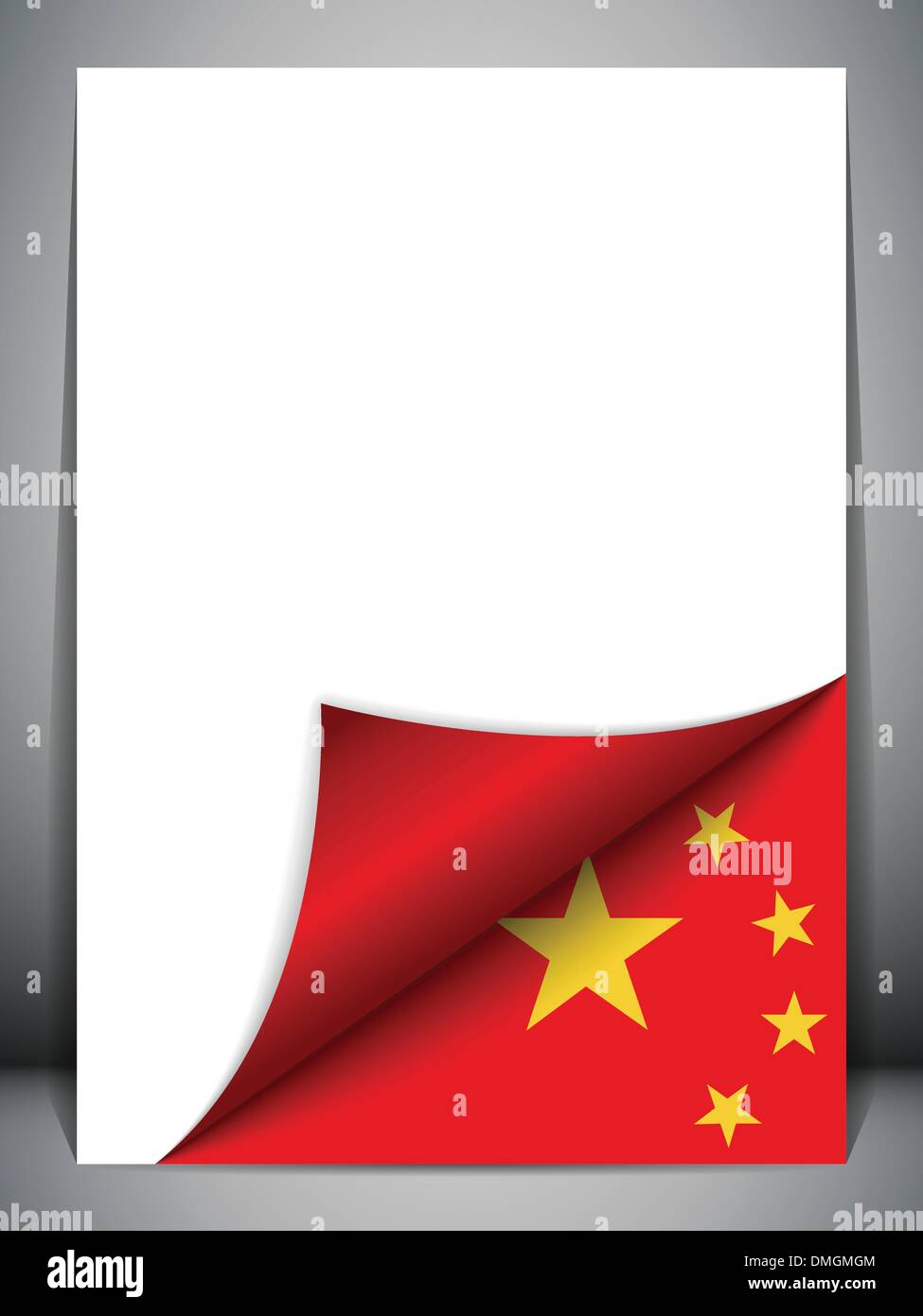 Folded china flag Stock Vector Images - Alamy