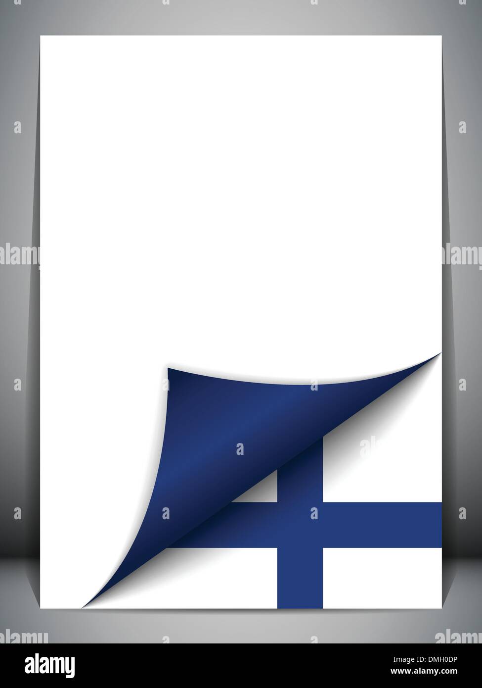 Finland Country Flag Turning Page Stock Vector Image & Art - Alamy