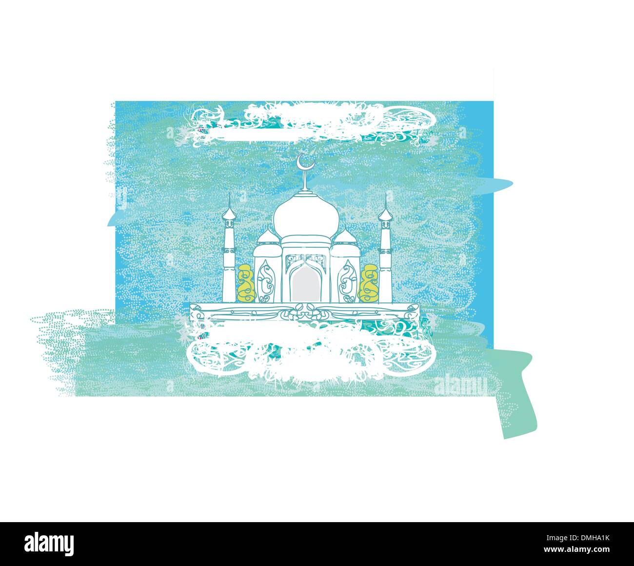 Vector Illustration of Mosque Stock Vector Image & Art - Alamy