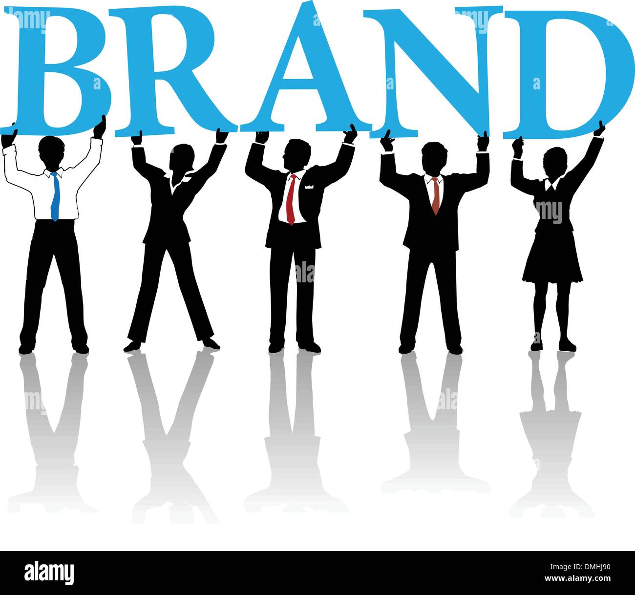 Build collaboration cooperation business Stock Vector Images - Alamy