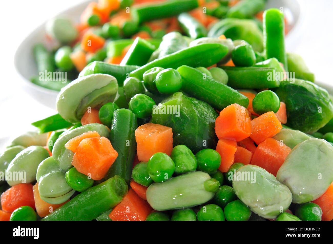 Mixed vegetables peas beans hi-res stock photography and images - Alamy