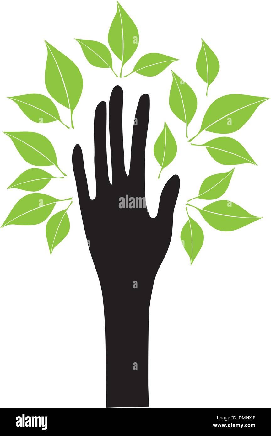 Alone hand Stock Vector Images - Alamy
