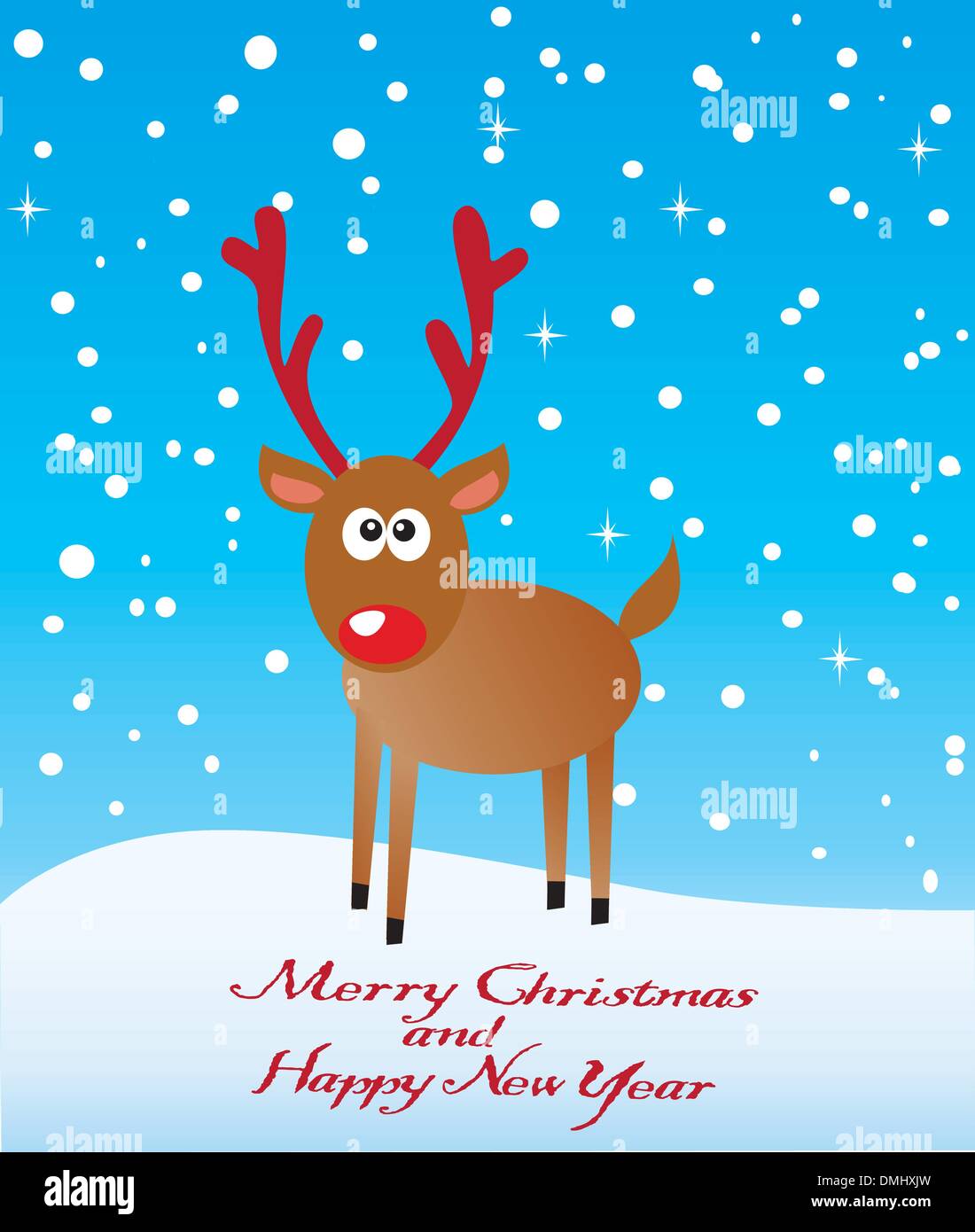 Reindeer rudolf Stock Vector Images - Alamy