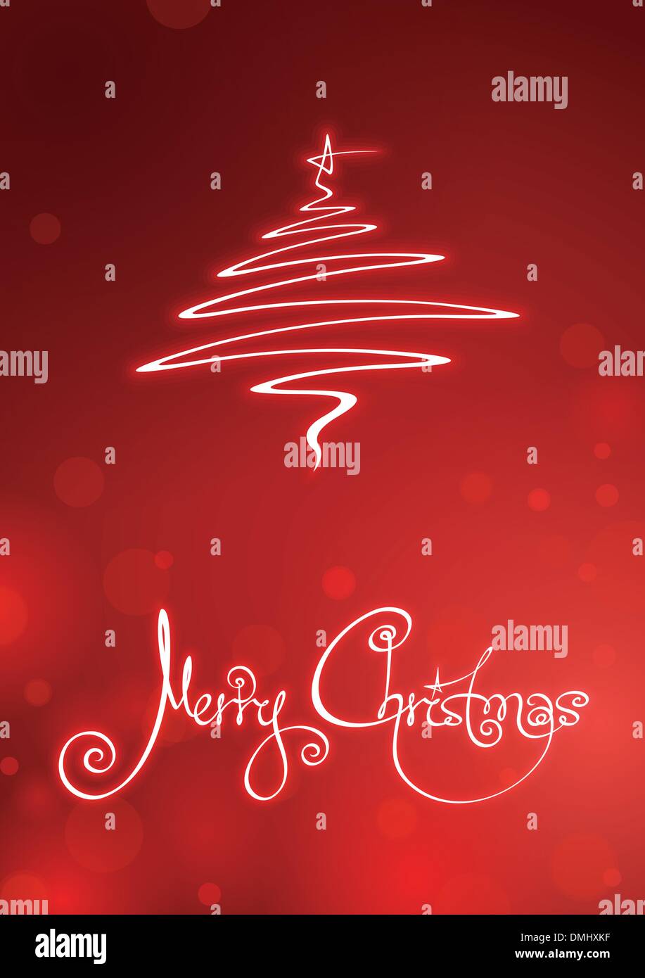 Typography christmas card merry Stock Vector Images - Alamy