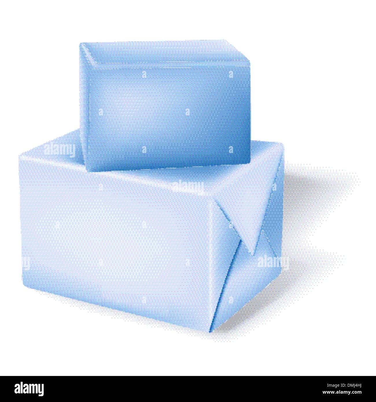 Boxes And Blank Wrapping Papers Stock Vector Image & Art - Alamy