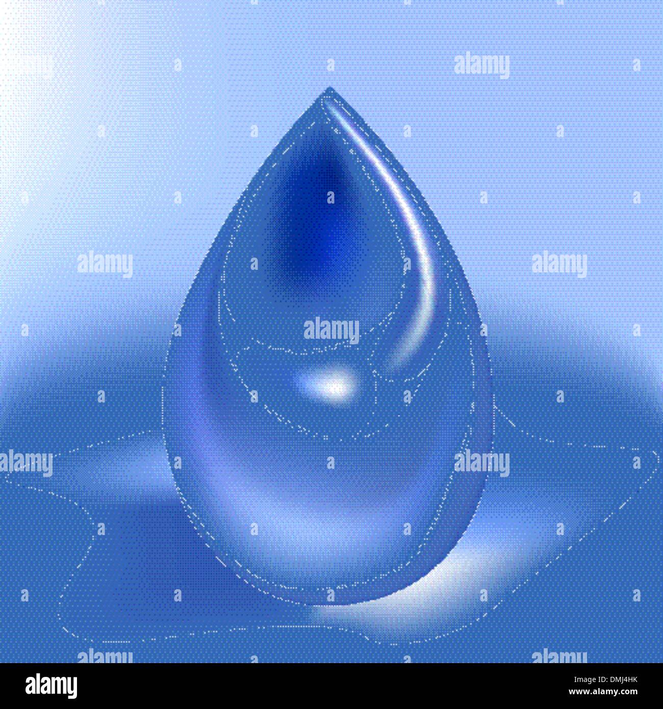 Water drop sphere Stock Vector Images - Alamy