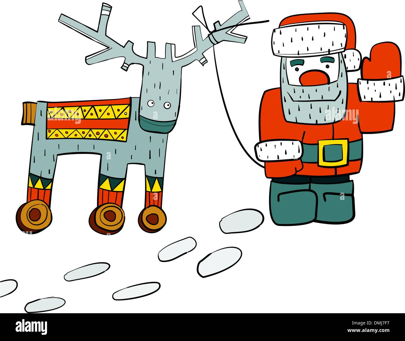 Christmas steps Stock Vector Images - Alamy