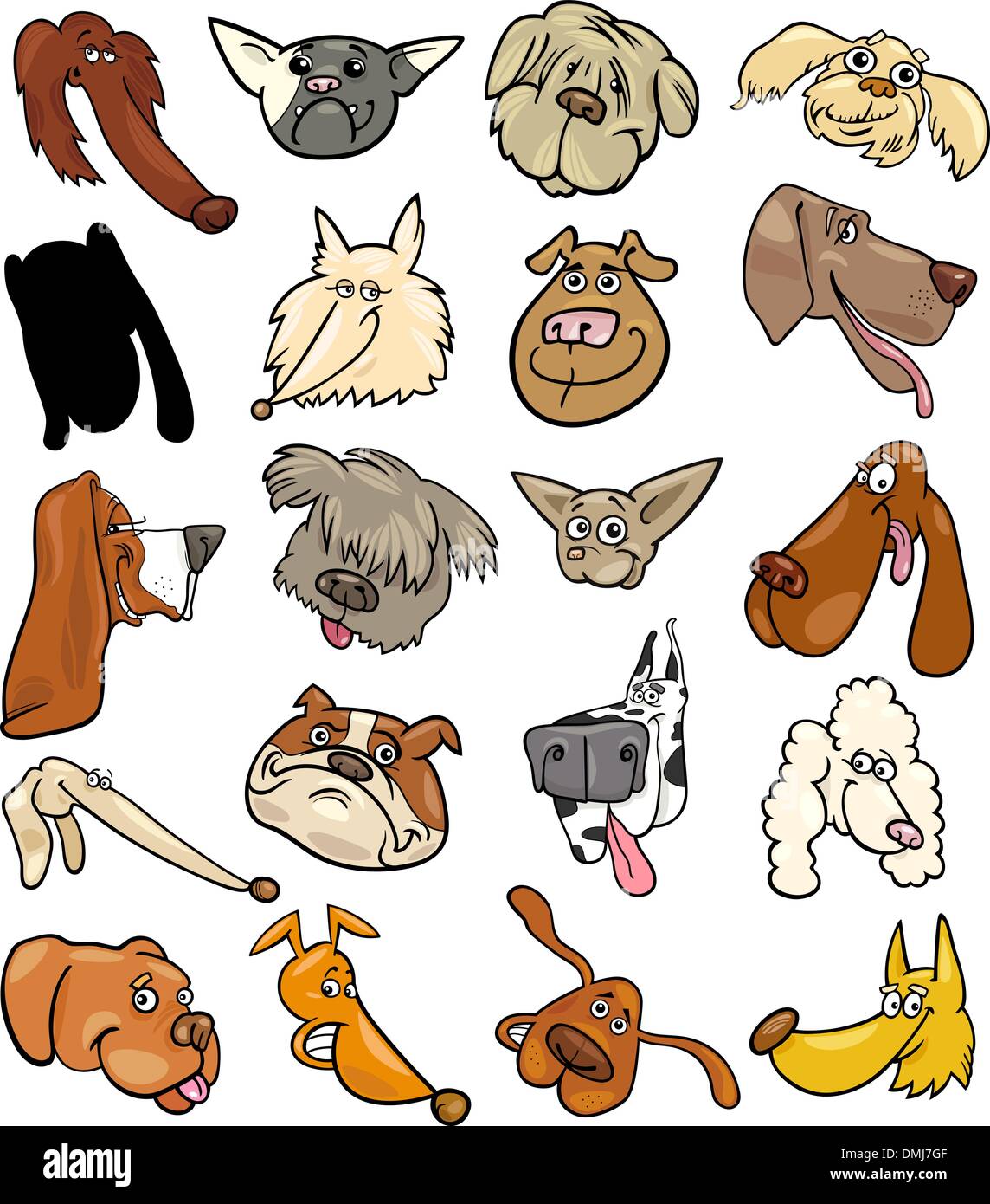 Funny spotted dog cartoon Cut Out Stock Images & Pictures - Alamy