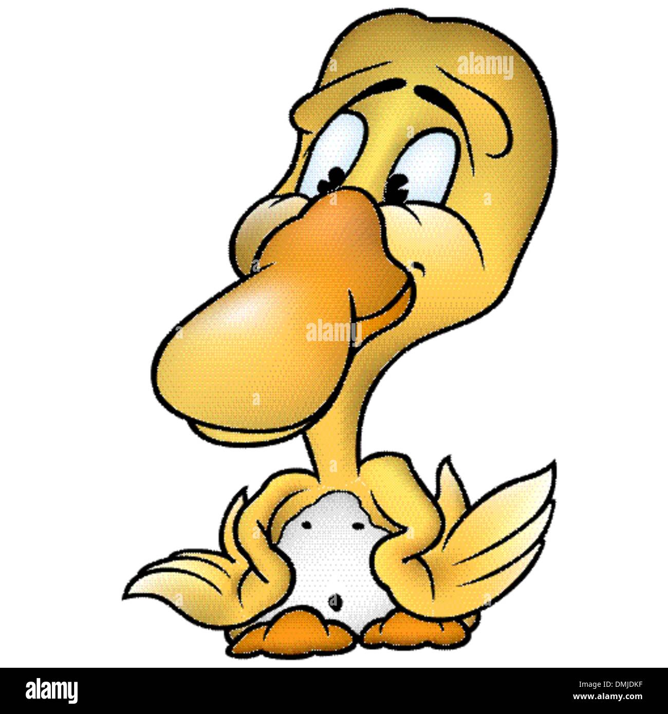 Little yellow duck Stock Vector Images - Alamy