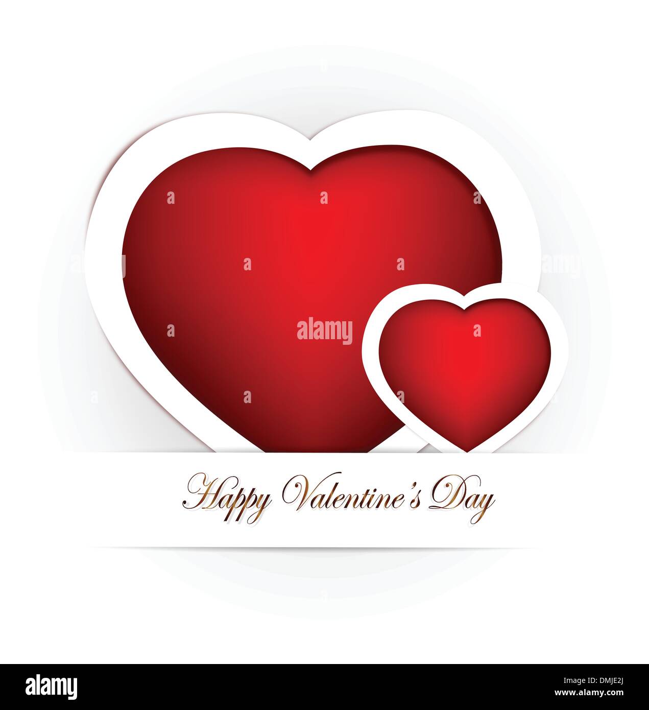 Heart label from paper Stock Vector Images - Alamy