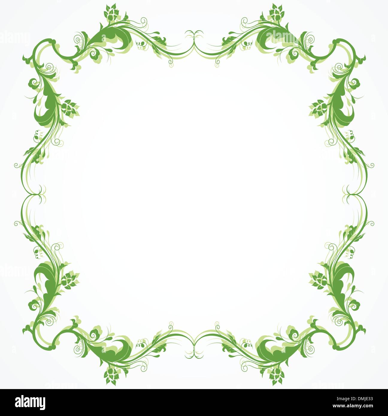 Retro floral illustration Cut Out Stock Images & Pictures - Alamy