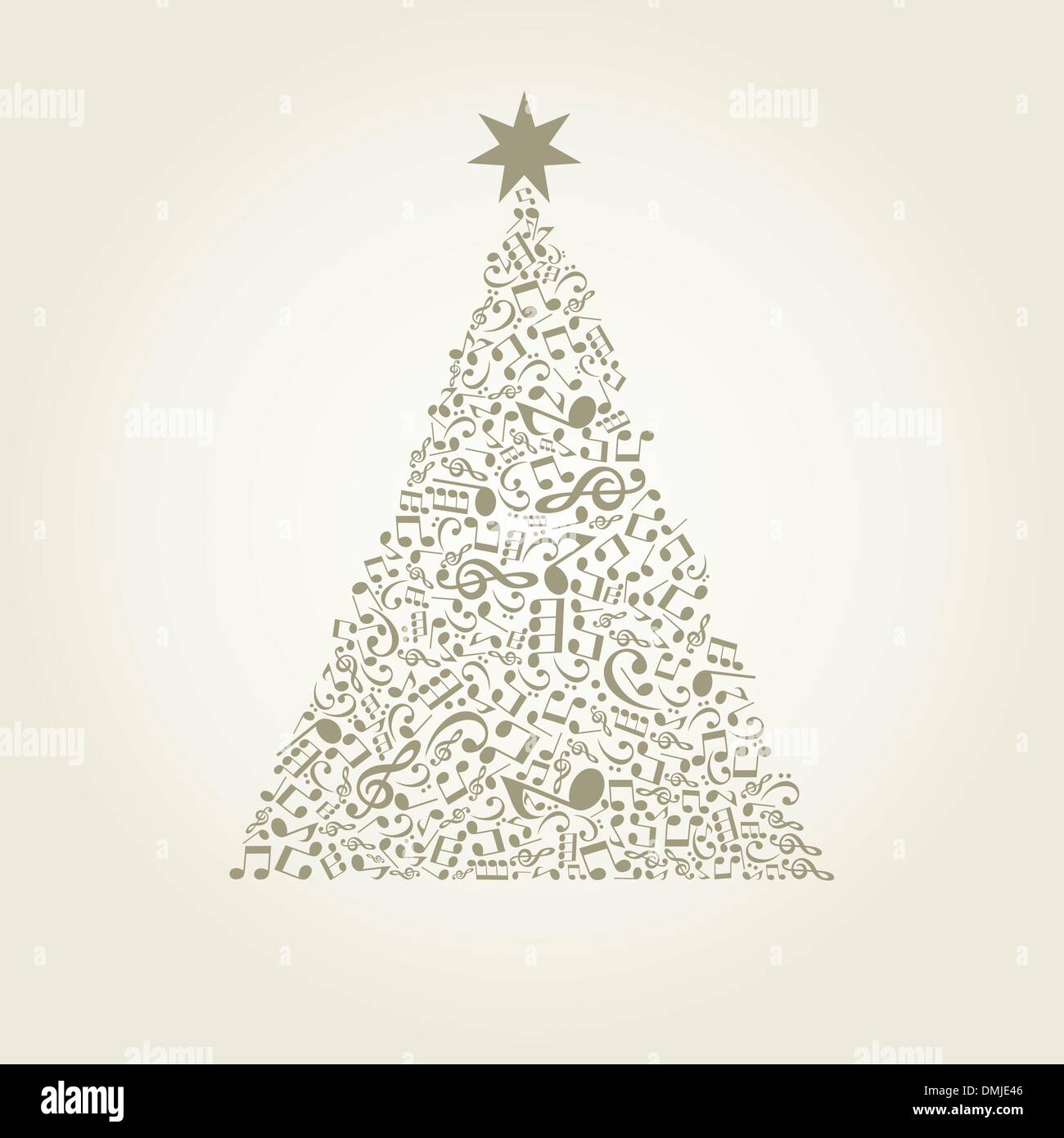 Musical Christmas tree Stock Vector Image & Art - Alamy