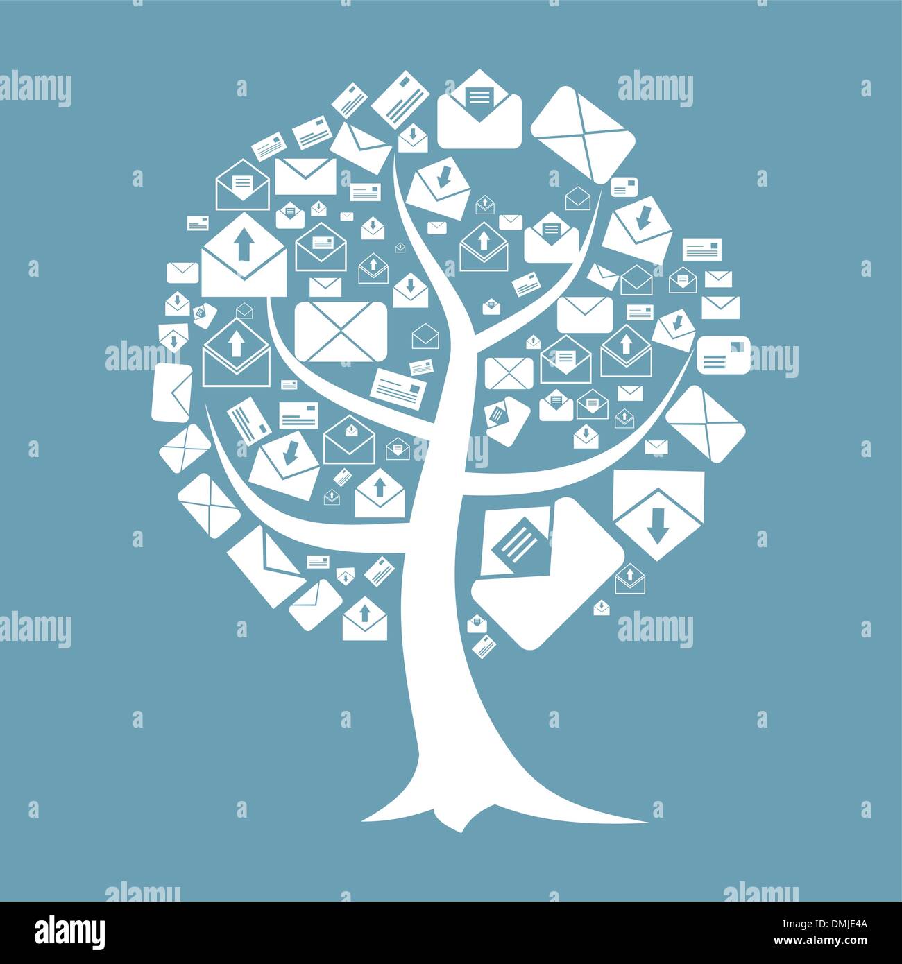 Letter tree Stock Vector Images - Alamy