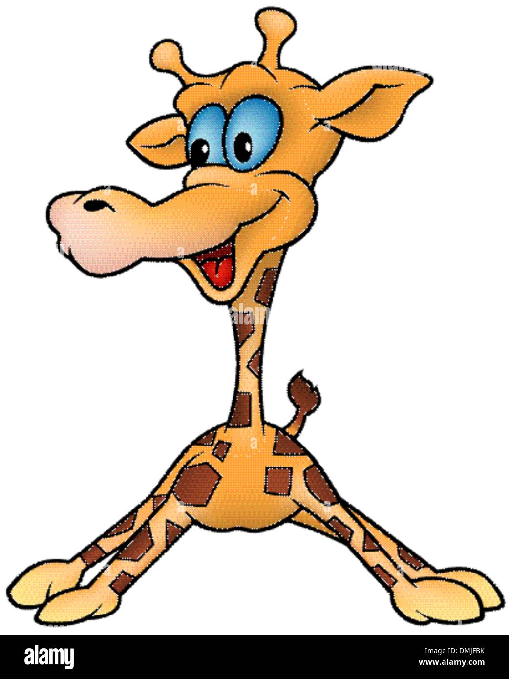 Cartoon smiling giraffe hi-res stock photography and images - Alamy