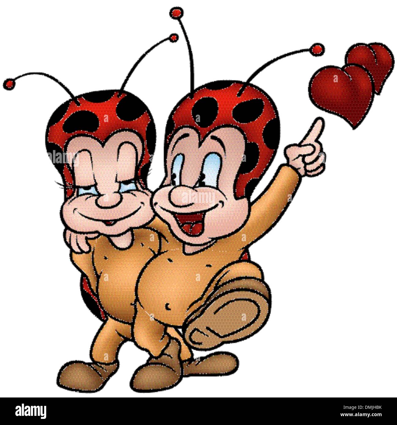 Ladybug couple hi-res stock photography and images - Alamy