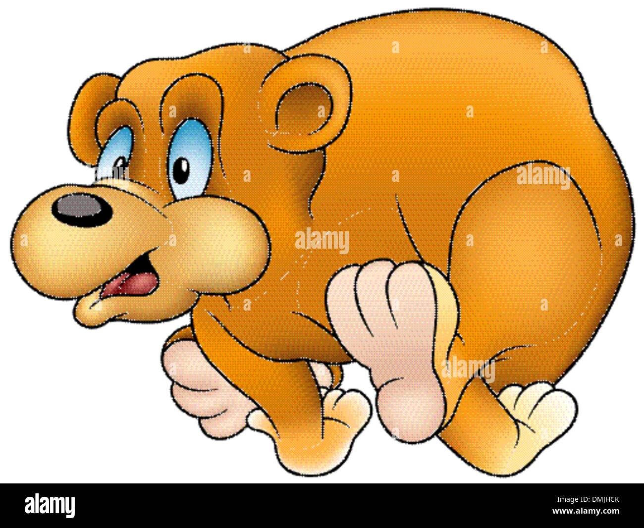Running bear not polar Stock Vector Images - Alamy