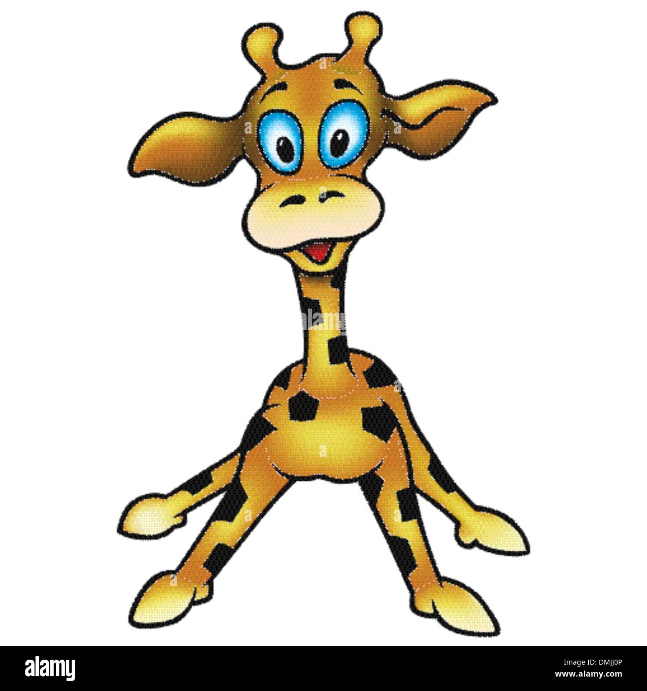 Cartoon smiling giraffe hi-res stock photography and images - Alamy