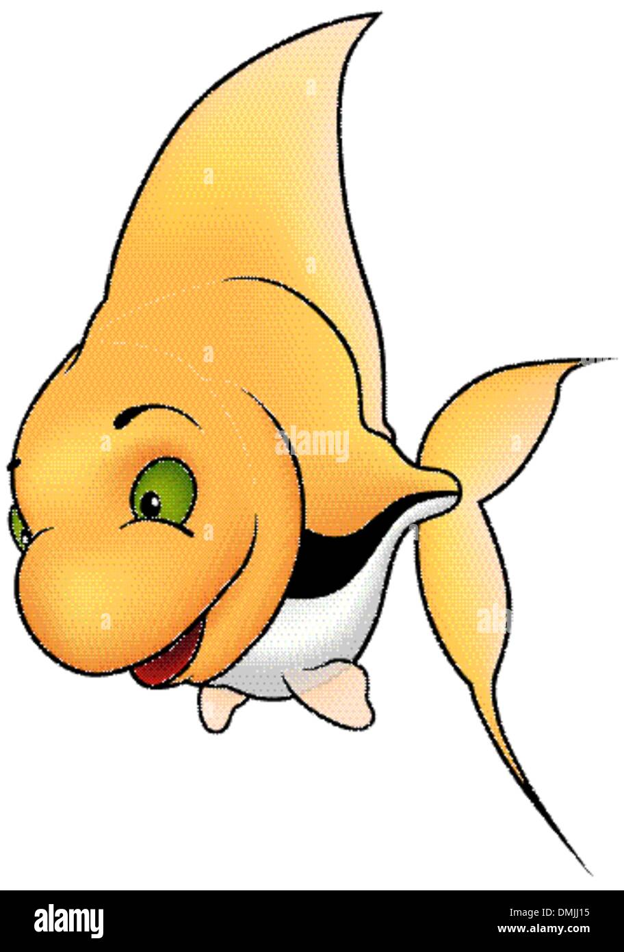 Yellow Scalar Fish Stock Vector Image & Art - Alamy