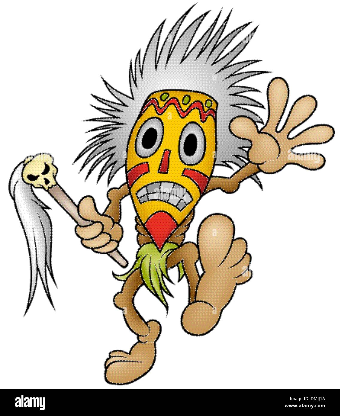 Shaman illustration Stock Vector Images - Alamy