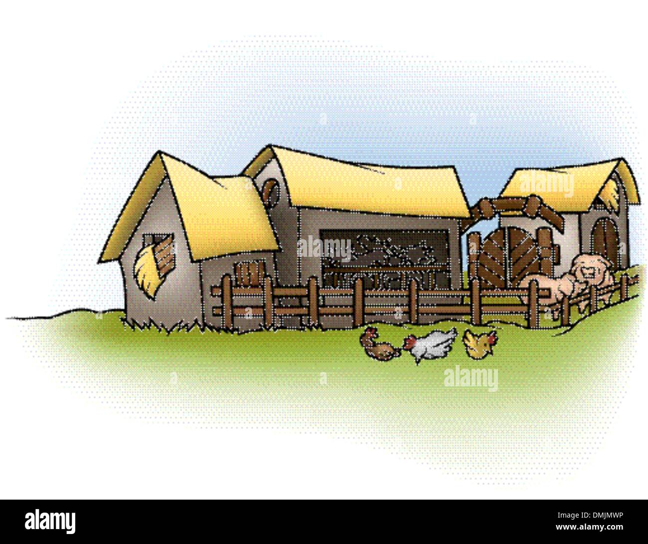 Hen house drawing hi-res stock photography and images - Alamy