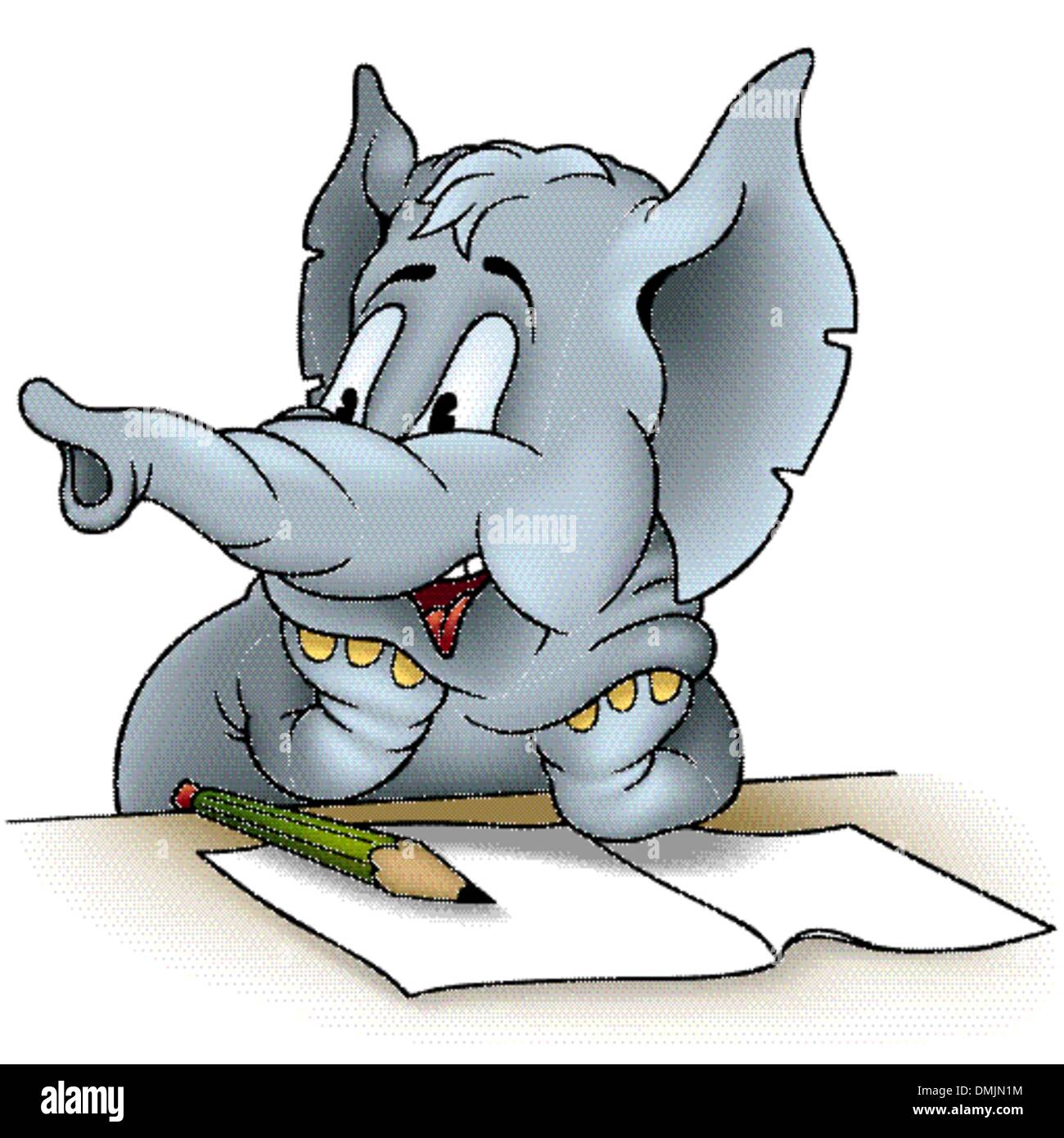 Cartoon illustration letter smiling happy hi-res stock photography and ...