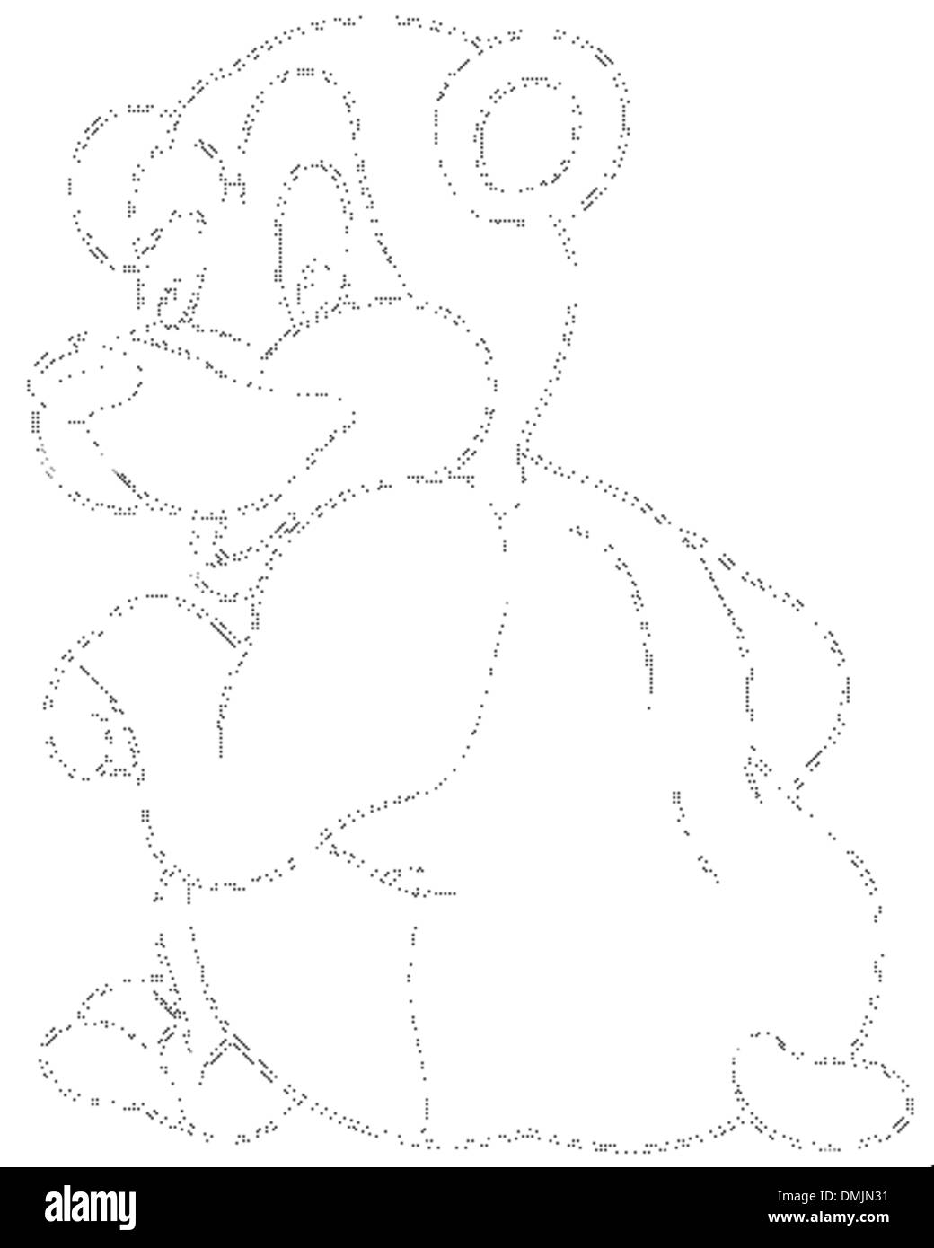 Clipart brown bear Black and White Stock Photos & Images - Alamy