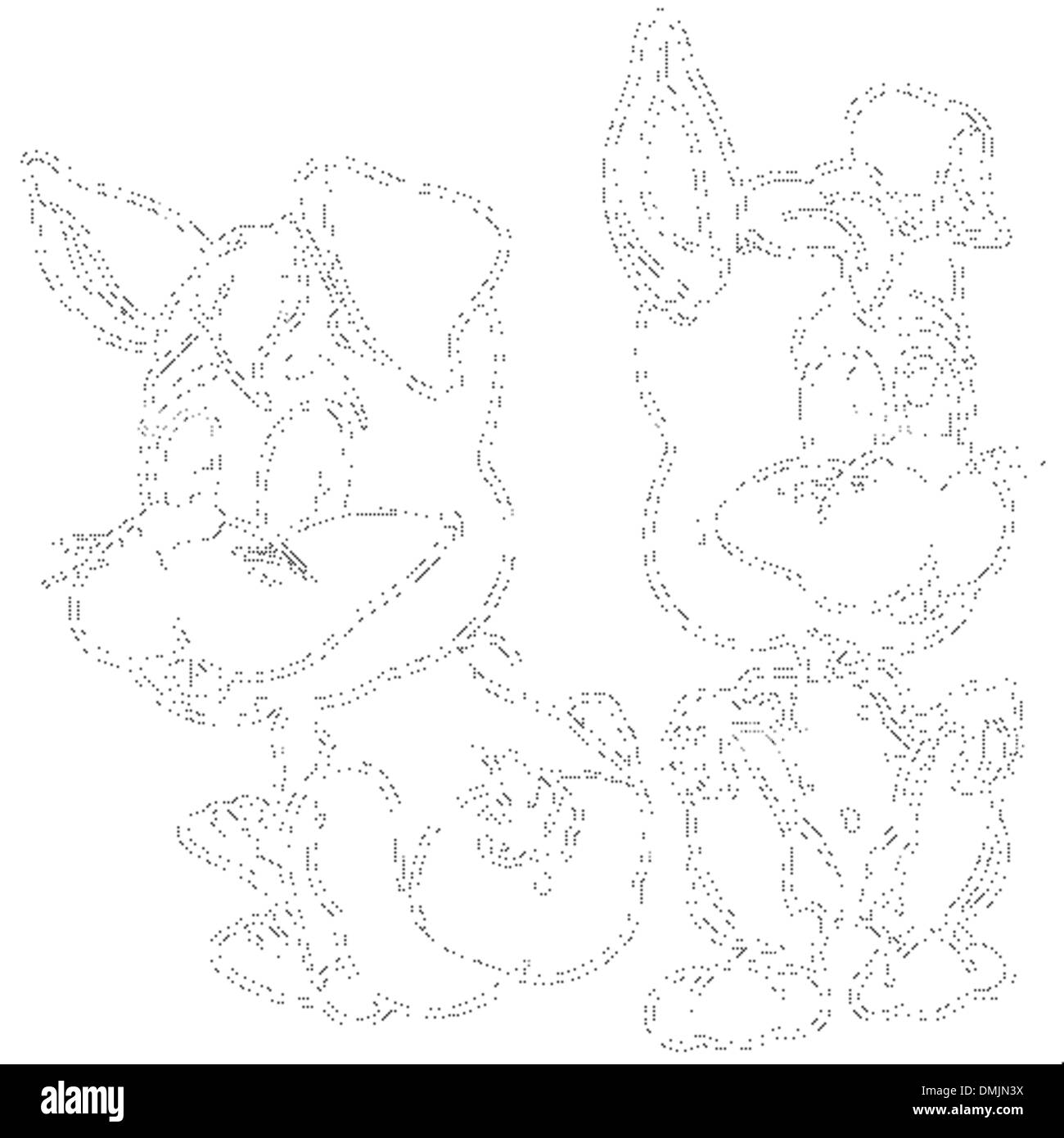 Two brown long fur Cut Out Stock Images & Pictures - Alamy