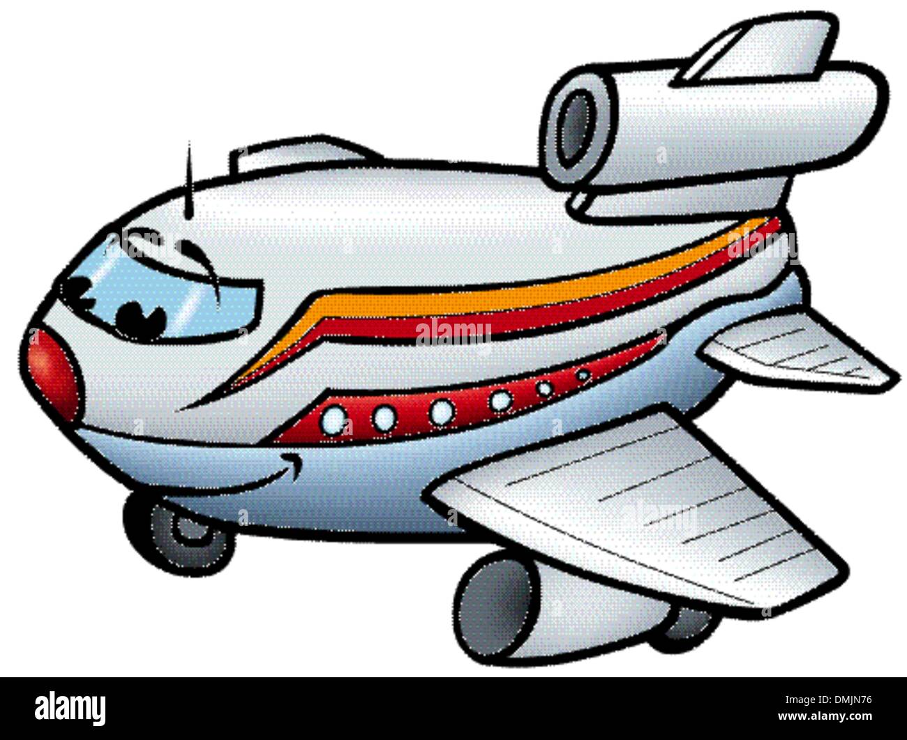 Hand drawn vector drawing airplane aircraft hi-res stock photography ...