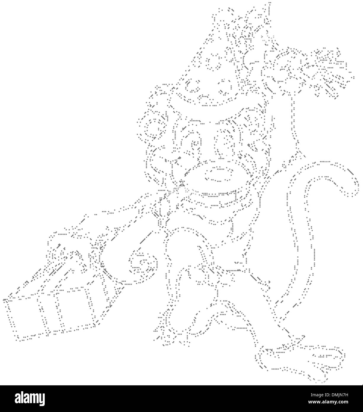 Cute birthday party vector Black and White Stock Photos & Images - Alamy