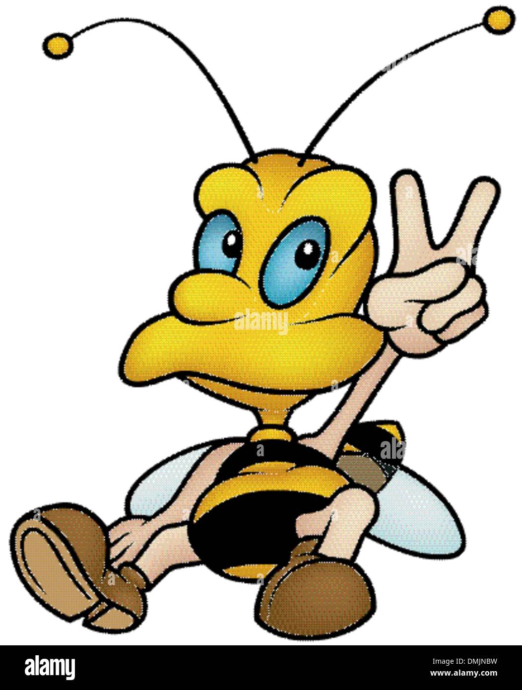 Cartoon wasp Stock Vector Images - Alamy