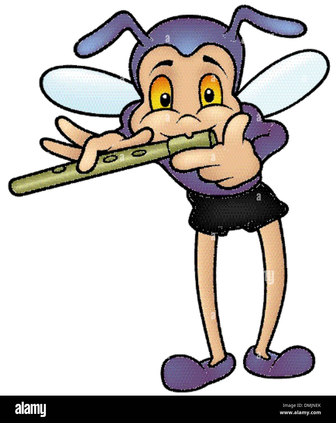 Bug And Flute Stock Vector Image & Art - Alamy