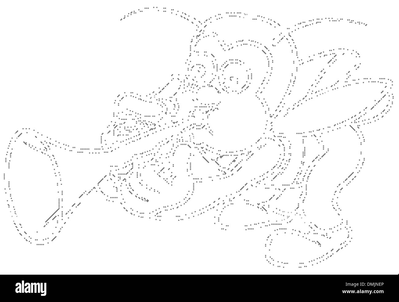 Hand trumpet Black and White Stock Photos & Images - Alamy