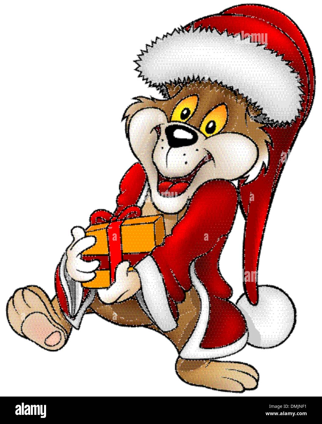 Santa bear Stock Vector Images - Alamy