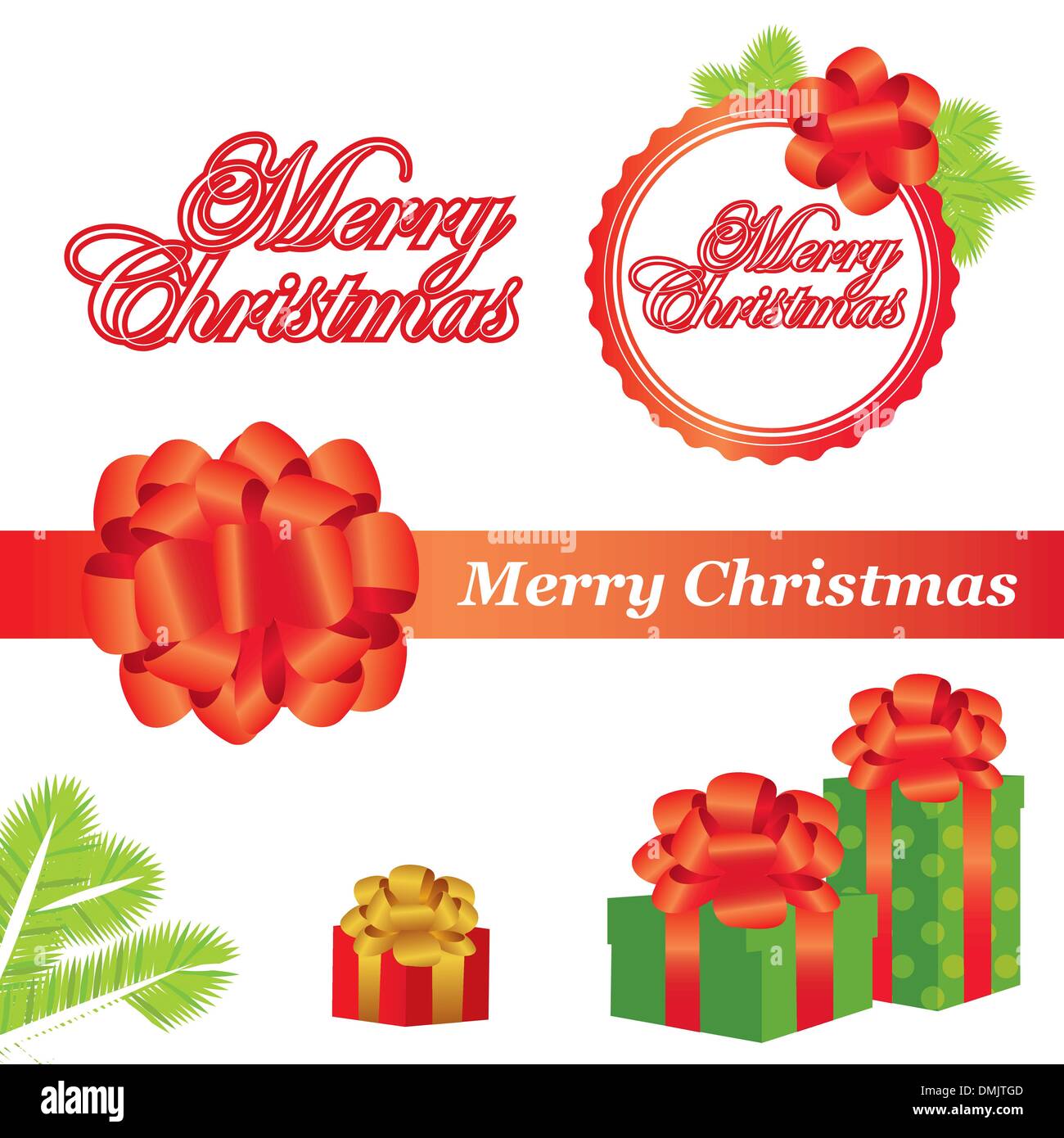 Vector Christmas Elements Stock Vector Image And Art Alamy 