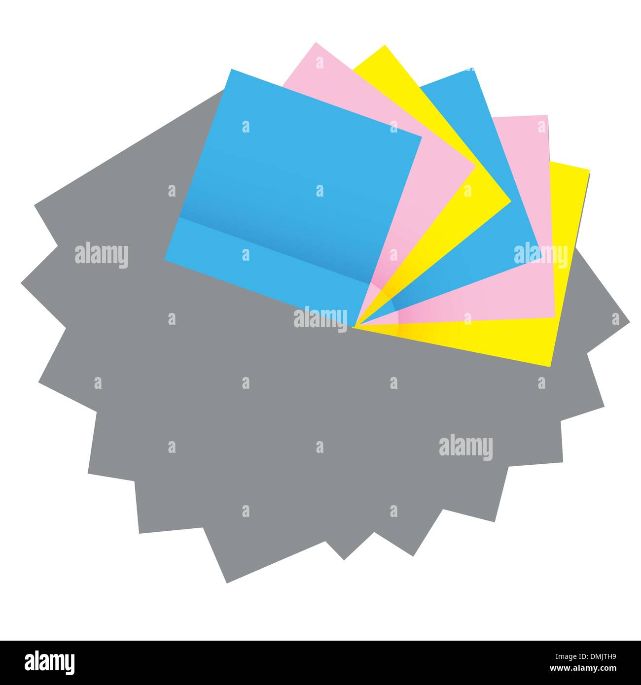 Blue Paper Sticker Vector Stock Vector Images - Alamy