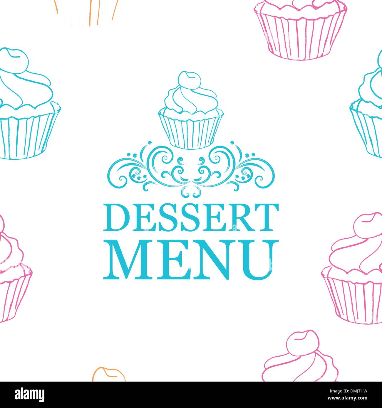 Menu dessert Cut Out Stock Images & Pictures - Alamy