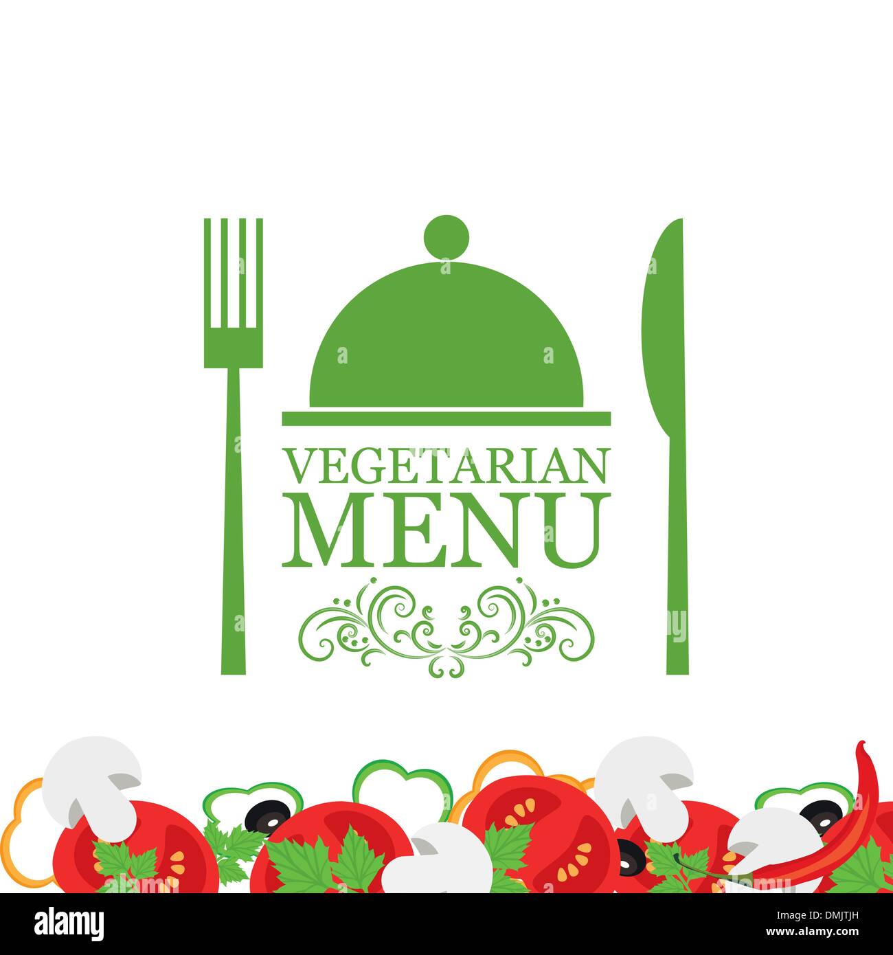vector vegetarian menu Stock Vector Image & Art - Alamy