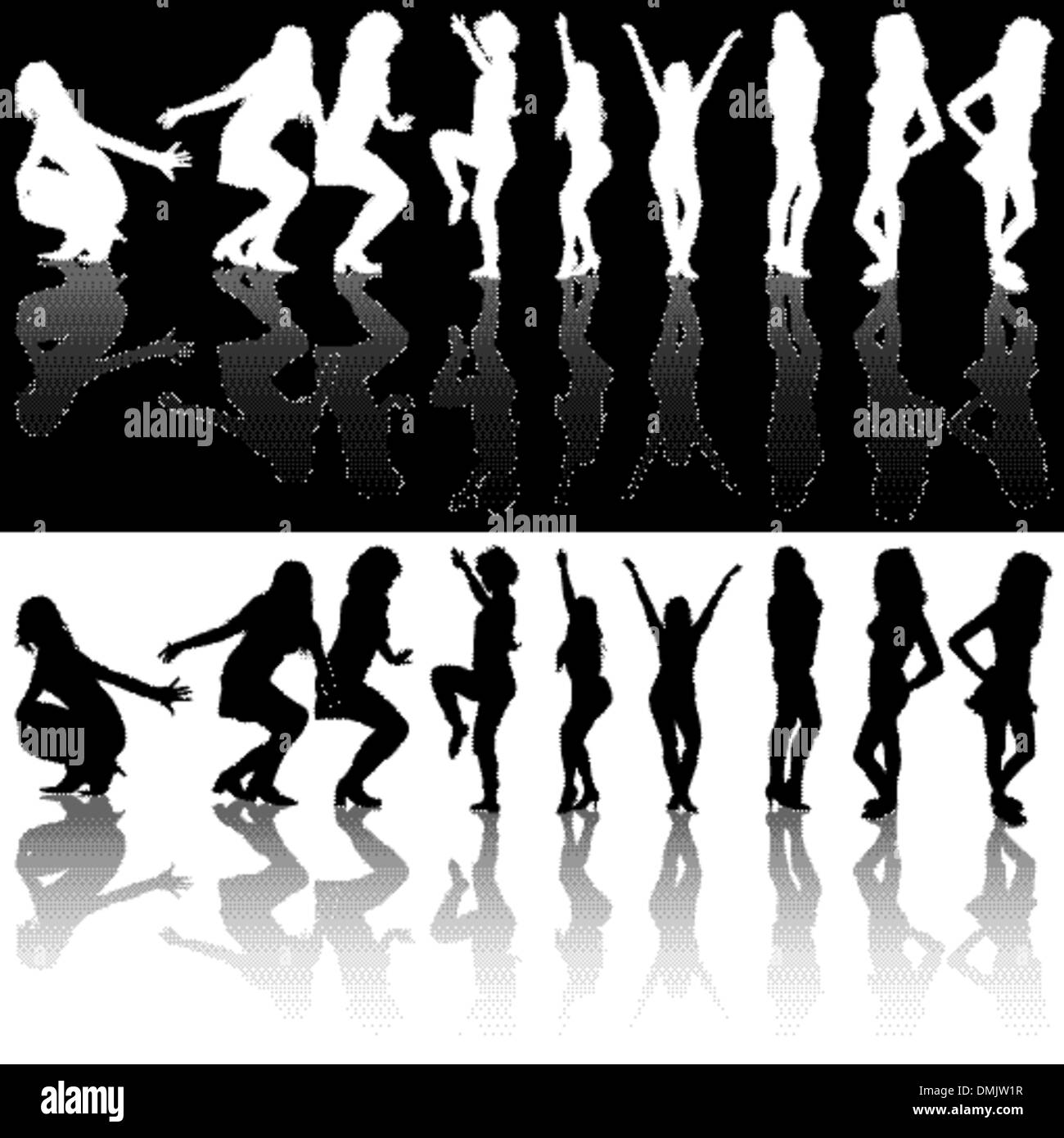 Dance dancing dancers performance Stock Vector Images - Alamy