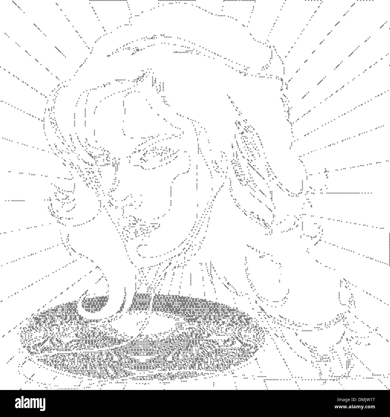 Listening girl Stock Vector Images - Alamy