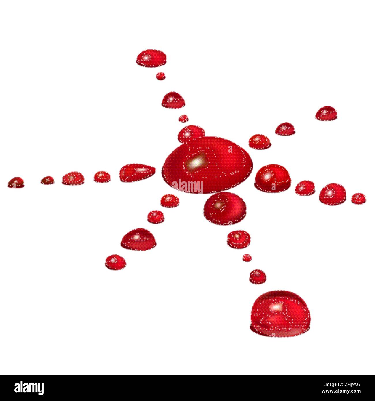 Close up red blood Stock Vector Images - Alamy