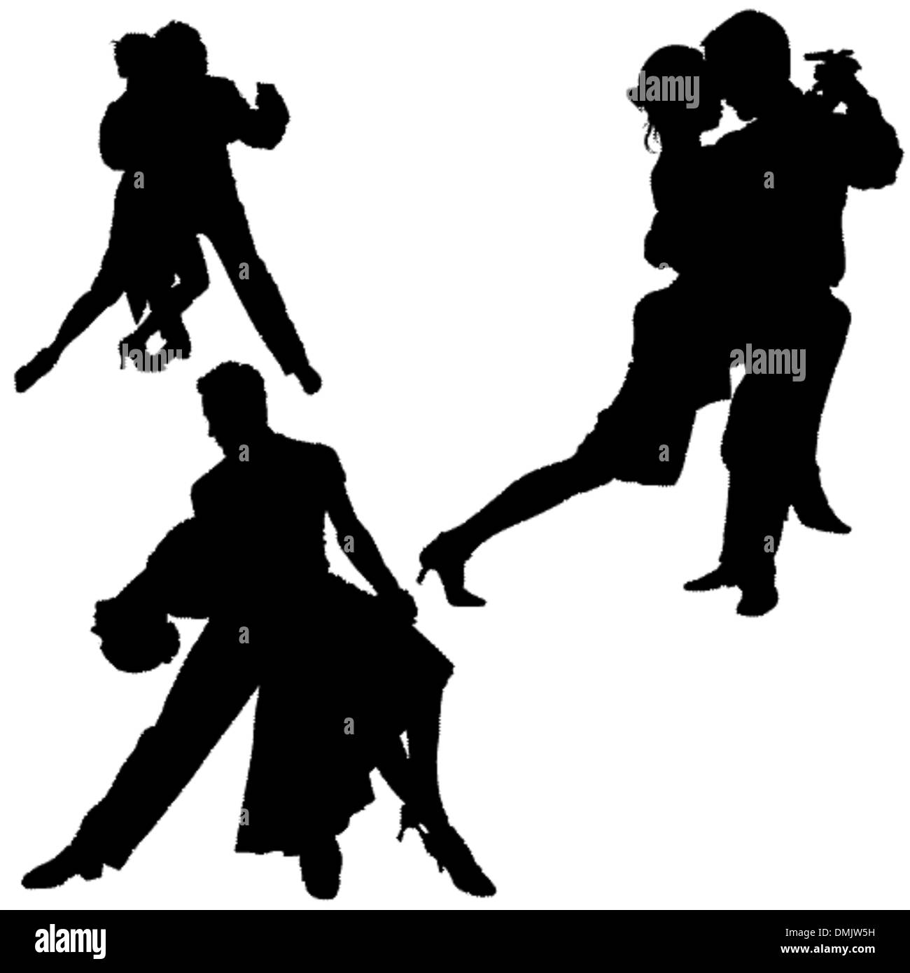 Couple silhouette dancing waltz hi-res stock photography and images - Alamy